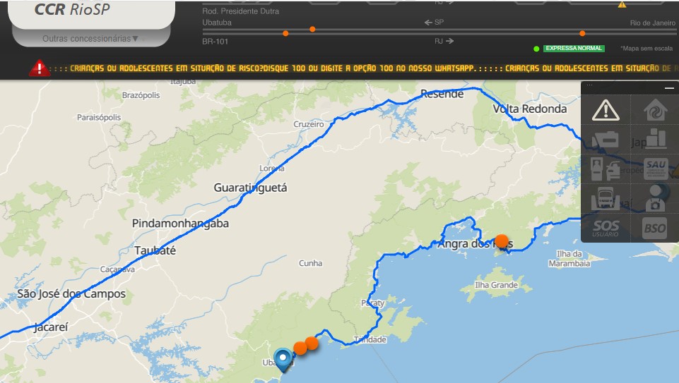 Motoristas podem consultar tráfego na BR 101 em Ubatuba – Prefeitura ...